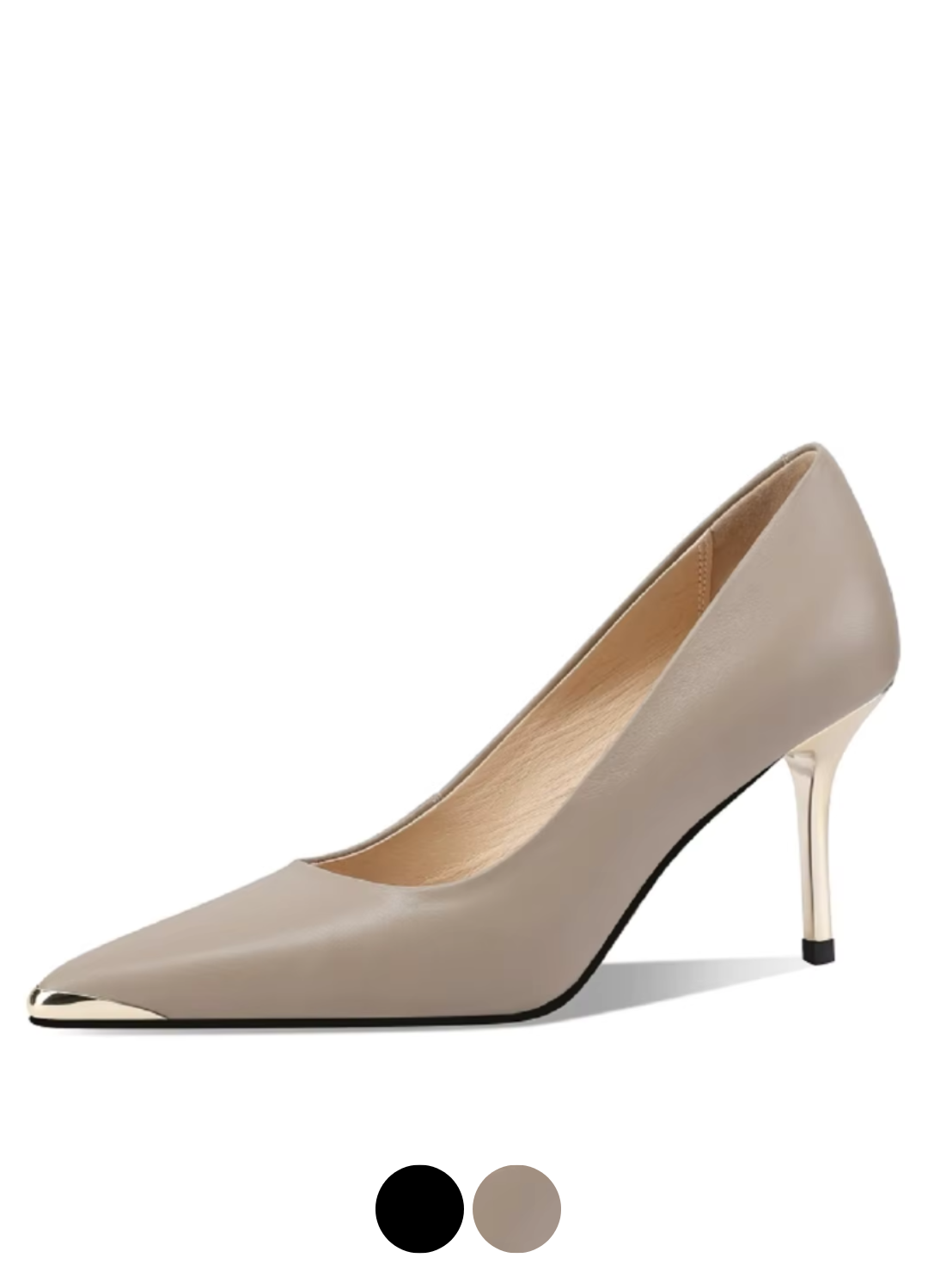 Blade Pump – Leather Gold Stiletto Heels | USS Shoes – USS® Shoes